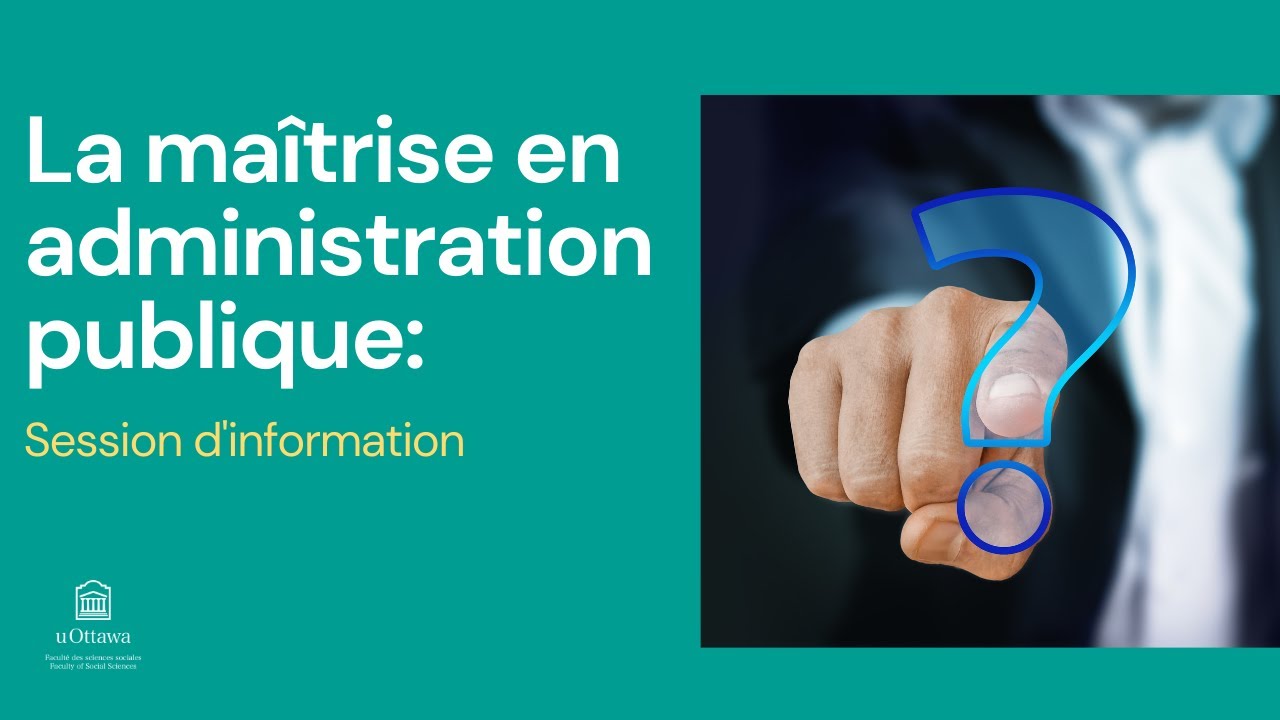 Session d'information Administration publique - YouTube