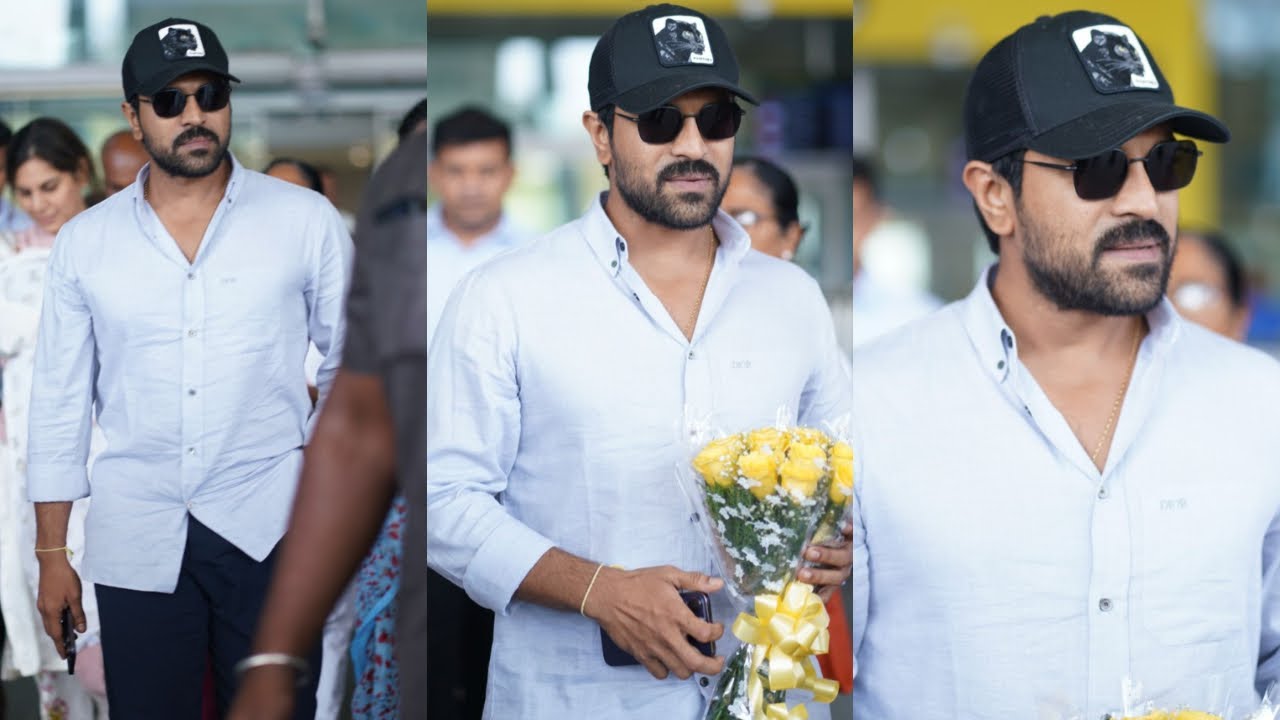 𝐆𝐥𝐨𝐛𝐚𝐥 𝐒𝐭𝐚𝐫 Ramcharan, Along With His Wife Upasana Konidela and Baby ...