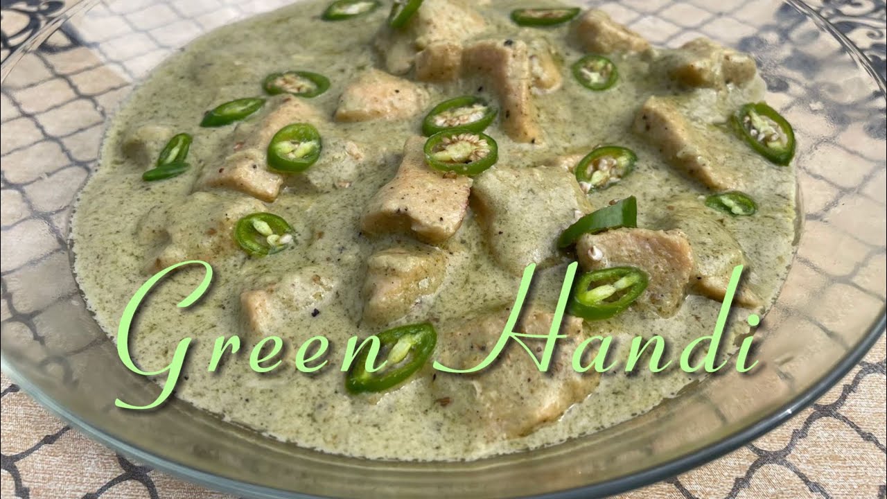 Chicken Green Handi|| Green gravy Handi||Kiran’s kitchen - YouTube