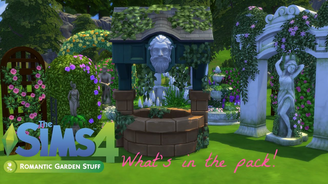 What's in the Sims 4 Romantic Garden Stuff Pack! - YouTube