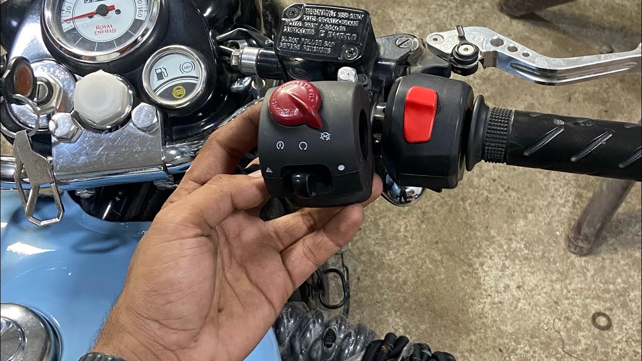 Royal Enfield classic 350 install combination, switch meteor, 350 - YouTube