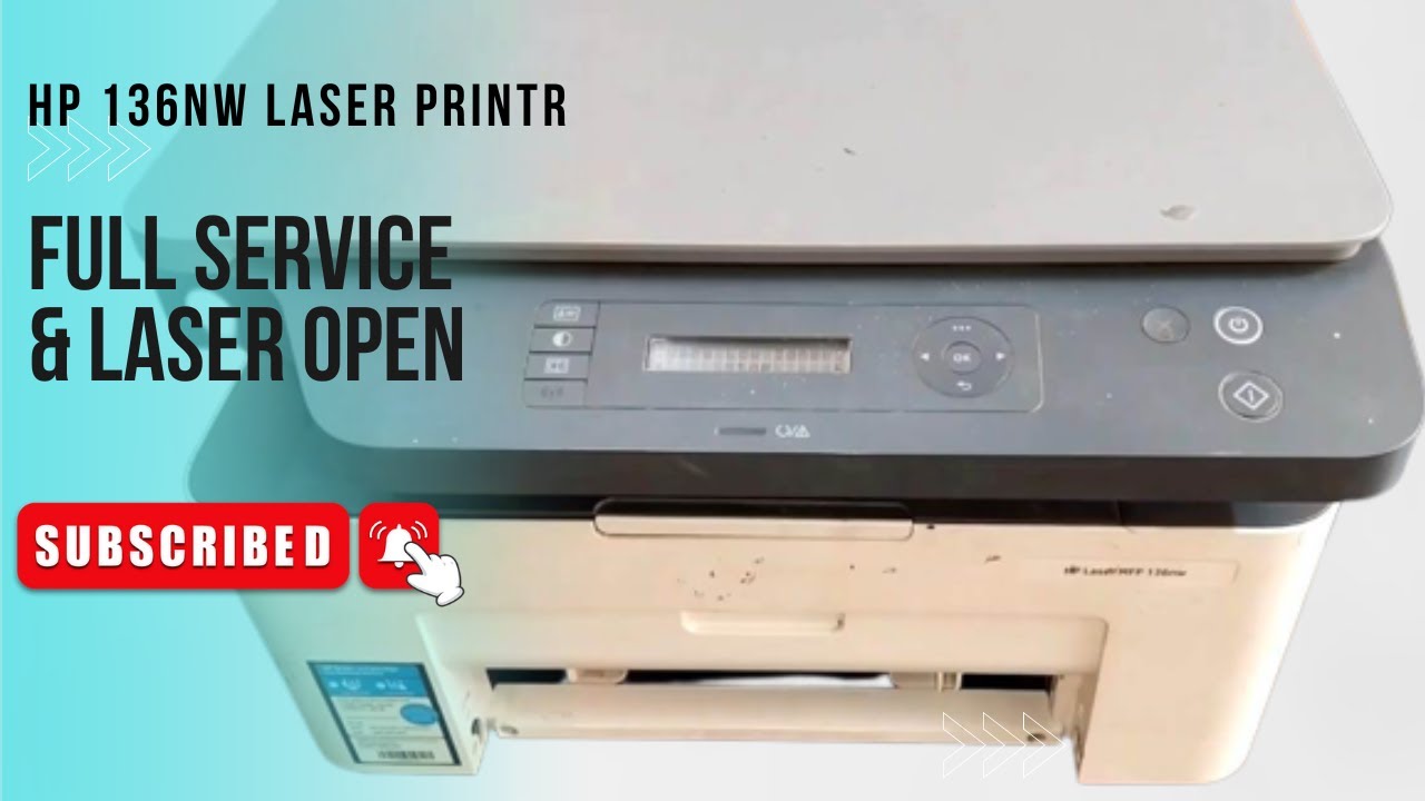 HP laser printer 136nw full service / how to open HP laser mfp 136nw ...
