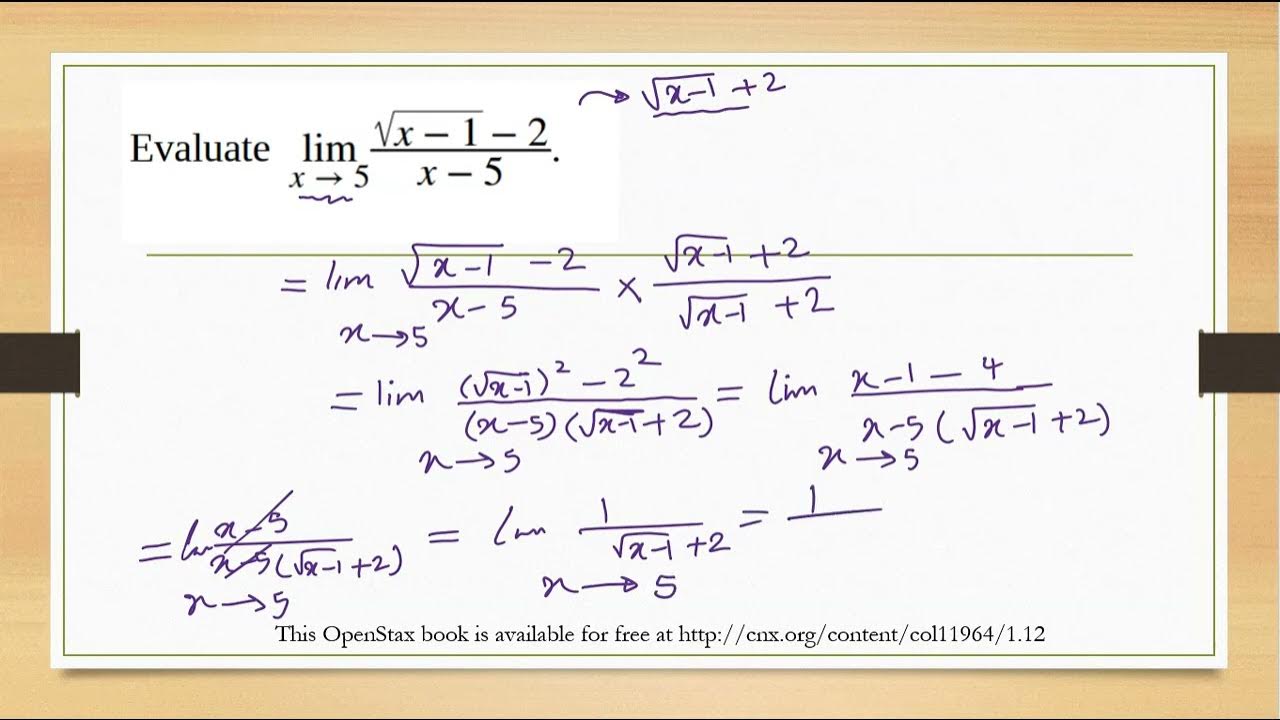 1.4 -AP Calculus - Finding limit using factoring - YouTube