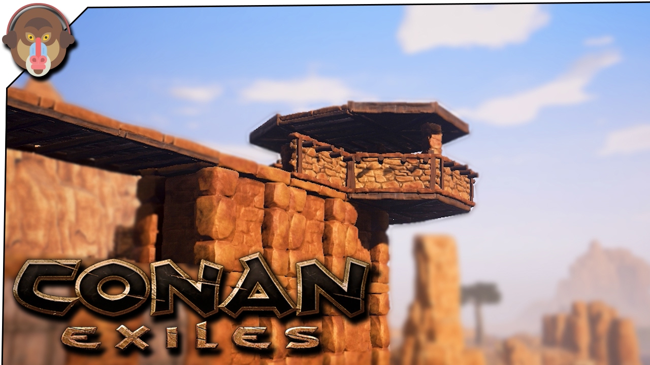 Conan Exiles Gameplay - P8 - Guard Tower, Base Building #ConanExiles ...