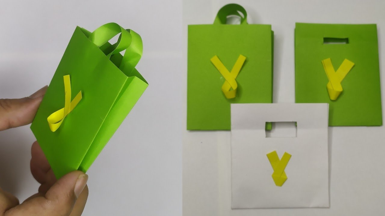 SHOPPING BAG // HOW TO MAKE A PAPER BAG // EASY TUTORIAL FOR BEGINNER # ...