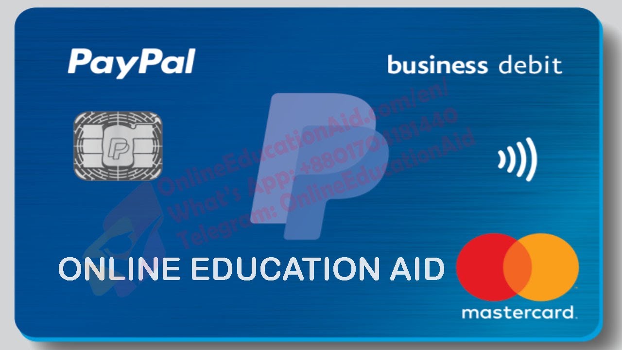 How to Get FREE PayPal Master Card in 2021 ? - YouTube