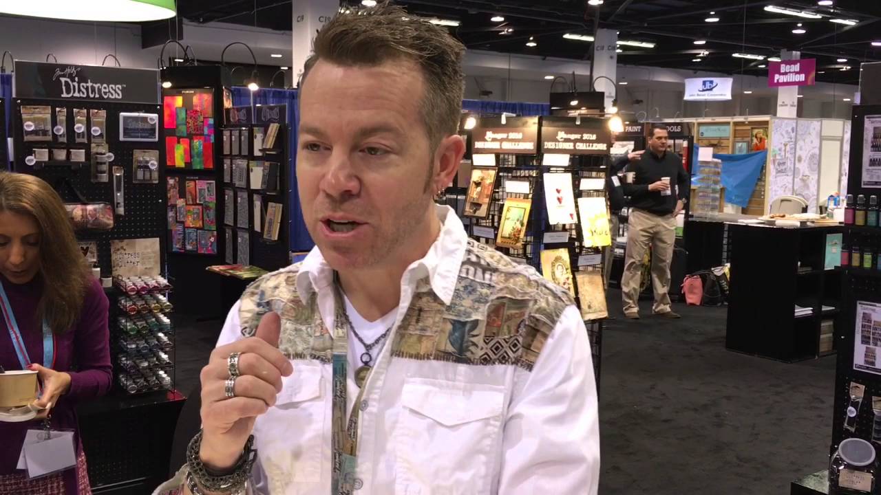 Distress Collage Mediums: Tim Holtz & Ranger Ink - CHA 2016 - YouTube