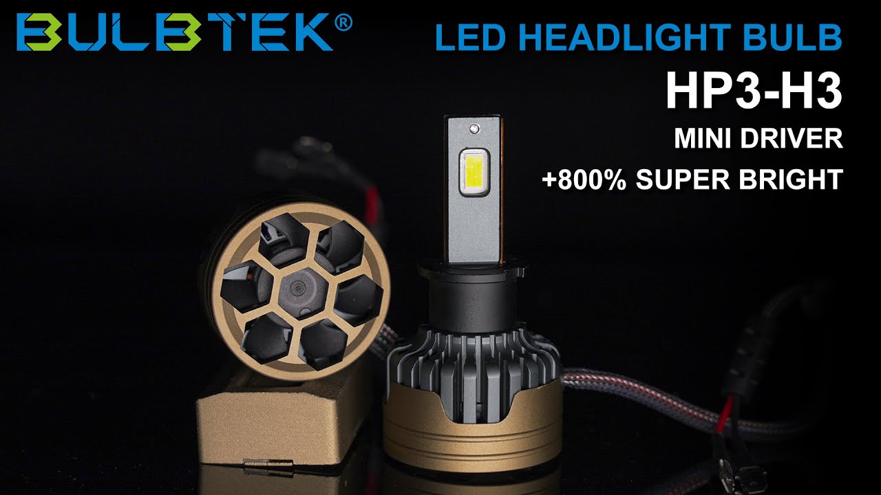 +800% Super Bright HP3-H3 LED Headlight Bulb - YouTube