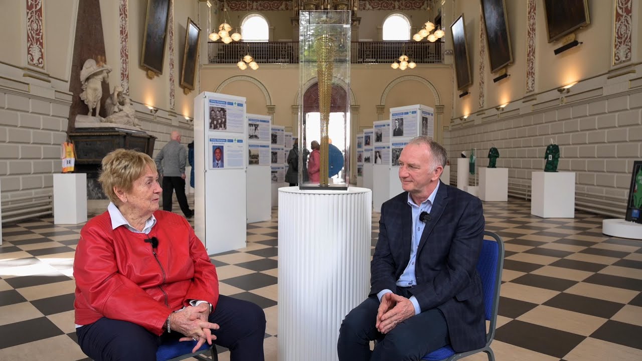 Trinity Olympians exhibition interview with Moira O'Brien and Dean of ...