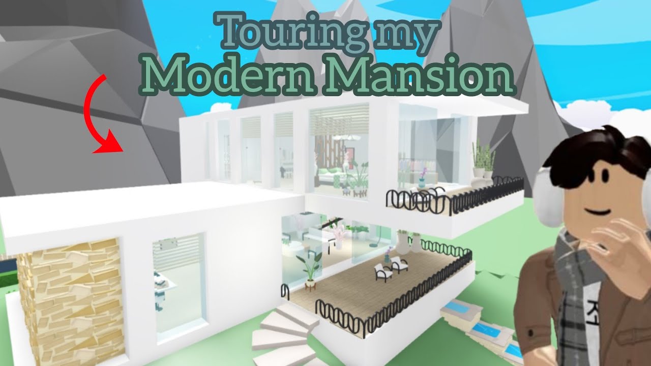 Touring my MODERN MANSION in adopt me! - YouTube