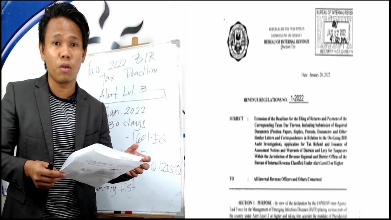 New 2022 Extended BIR Tax Deadlines 😊 - YouTube