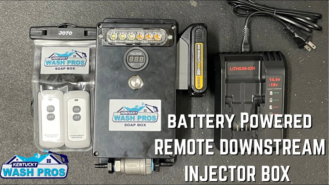 Battery Powered wireless downstream injector box - YouTube