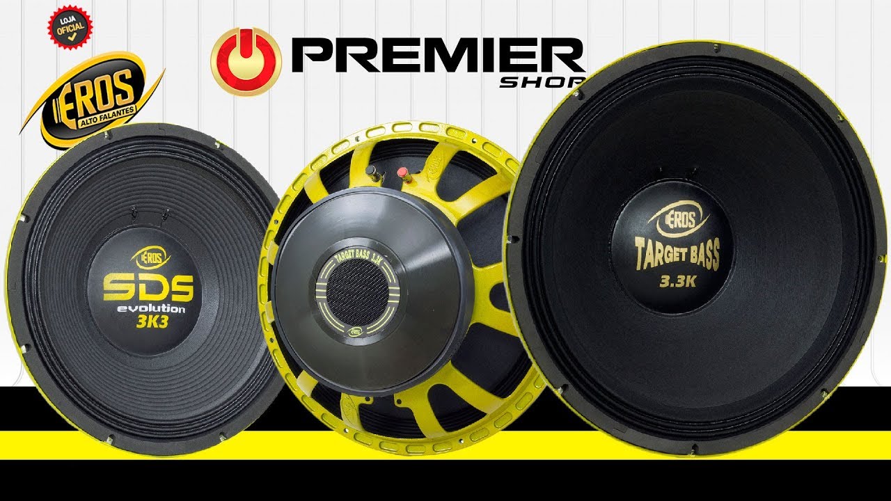 Eros SDS 3k3 Evolution e Target Bass 3.3K - Linha Pro - [ Premier Shop ...