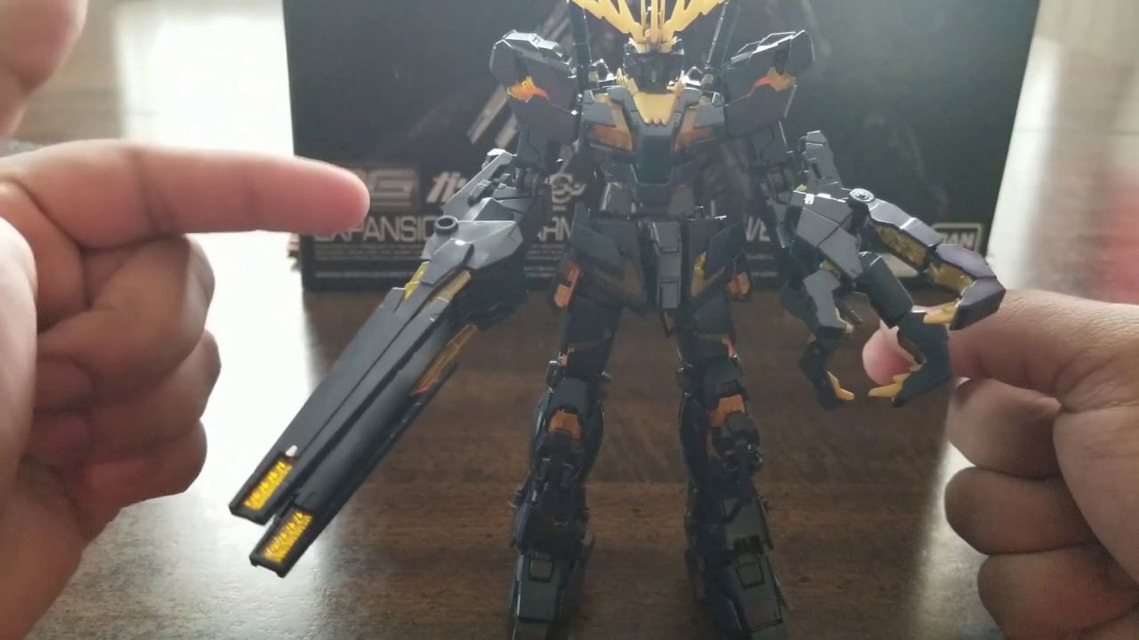 P-Bandai Expansion Unit Armed Armor VN/BS for RG Banshee - YouTube