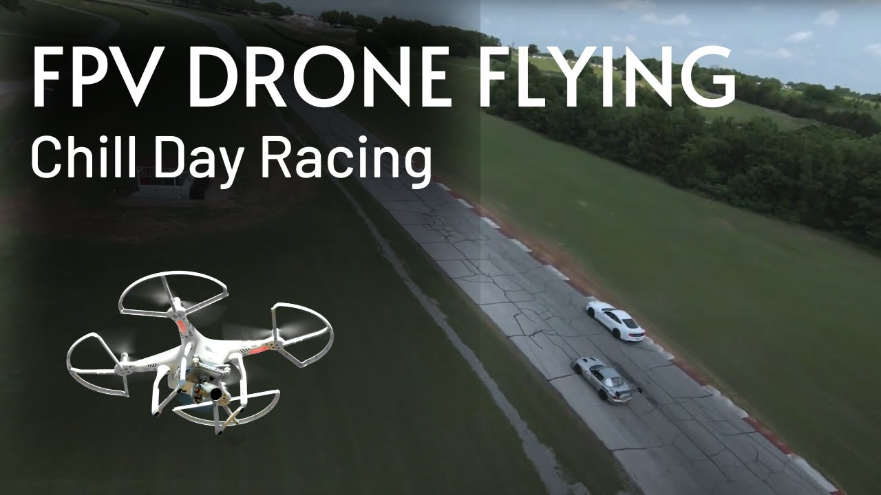 Race Day! - Drone Chasing Cars in the Track - YouTube