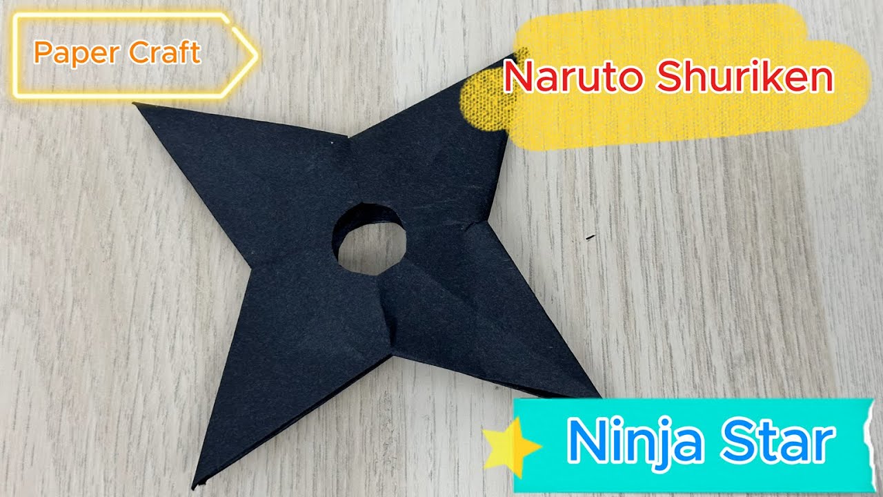 Create Your Own Naruto Shuriken: Step-by-Step Guide to Making a Paper ...