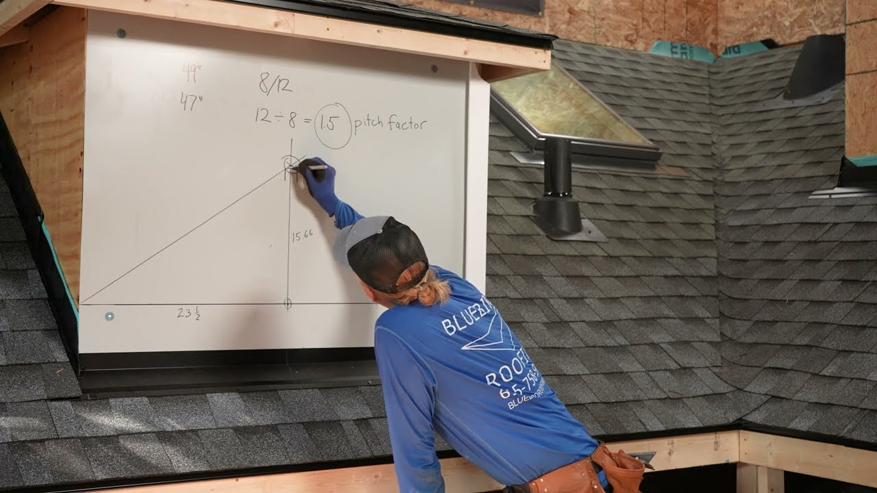 How To Lay Out and Build A Chimney Cricket - YouTube