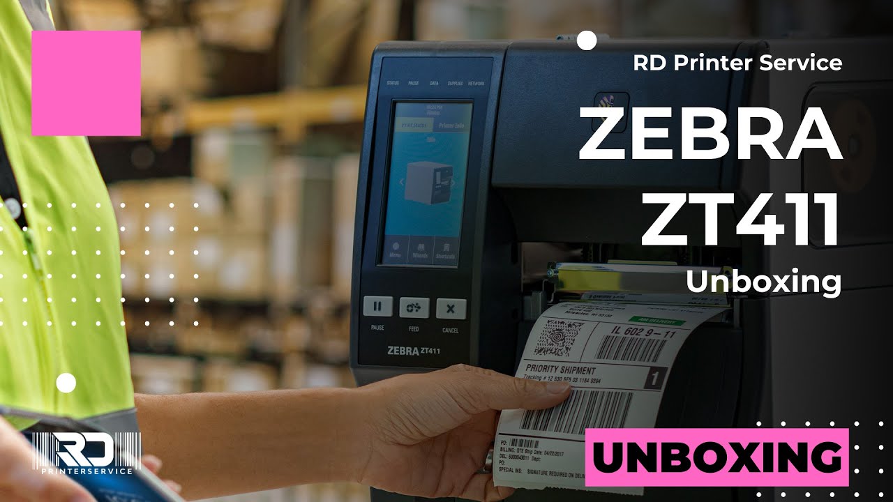 Unboxing Impresora Zebra ZT411 - YouTube