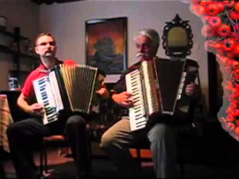 CZERWONE JAGODY old Polish folk song accordion duet - YouTube