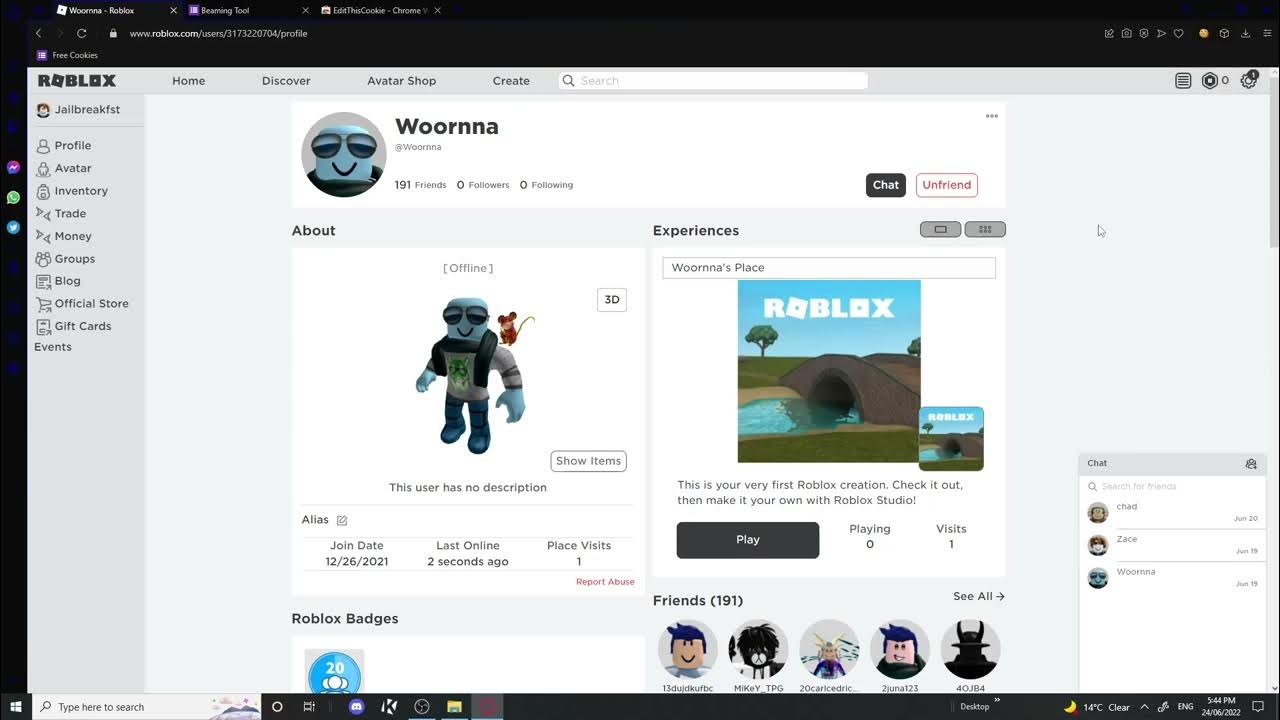 Roblox how to beam accounts (working june 2022) - YouTube
