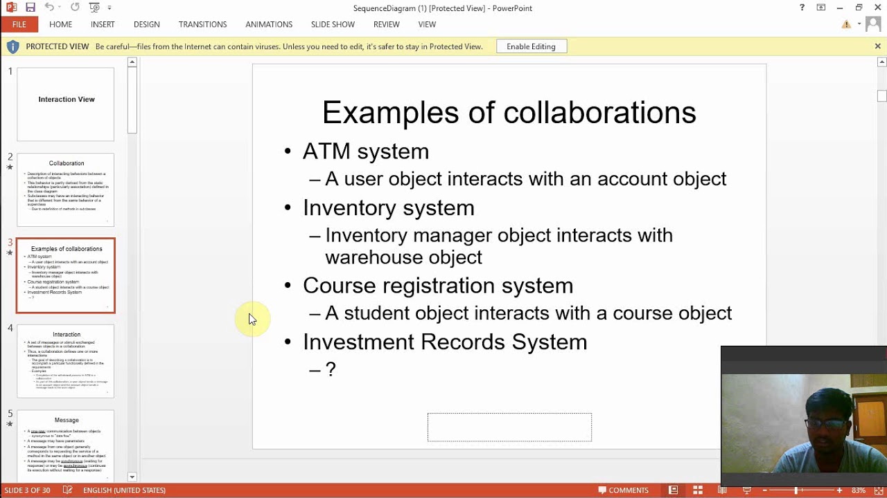 Collaboration Diagram FOR ONLINE COURSE REGISTRATION - YouTube