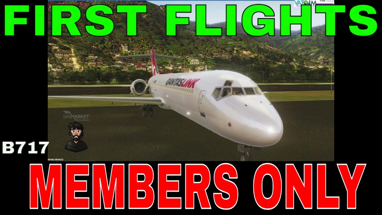 MEMBERS ONLY First Flight Boeing 717 - YouTube