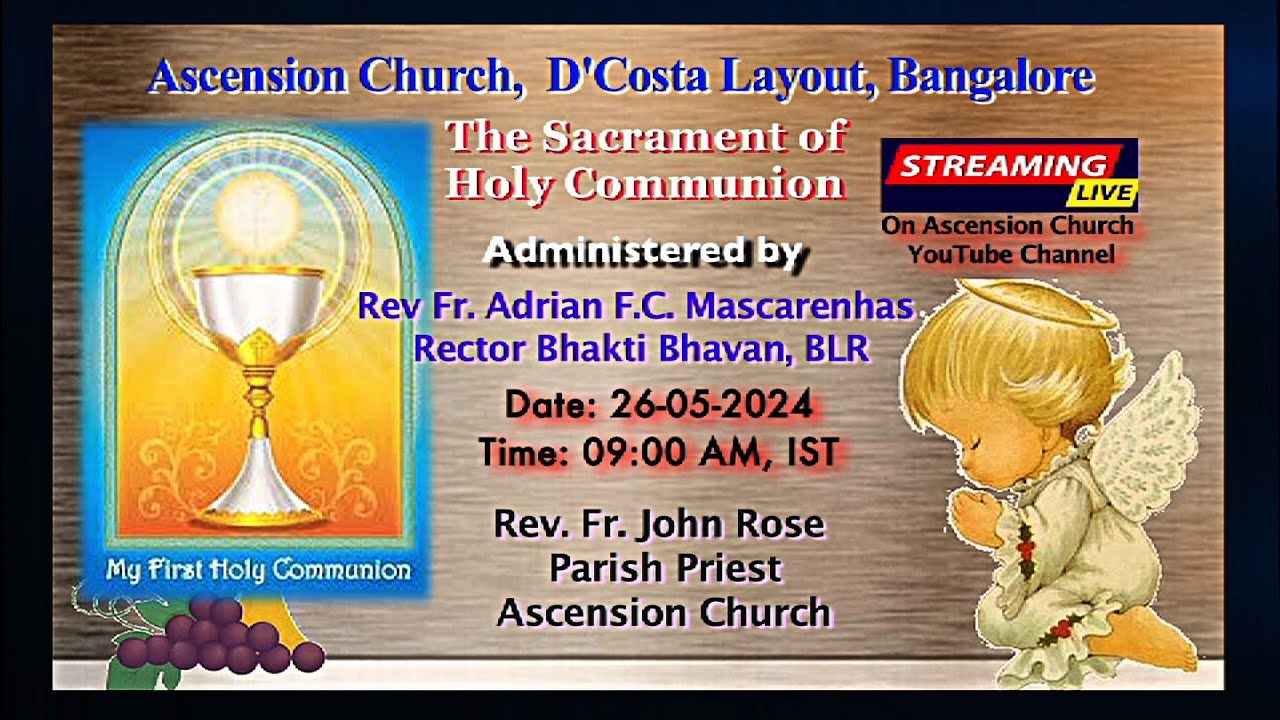 First Holy Communion to the Parish Children, 26-05-2024 @ 09:00 AM ...