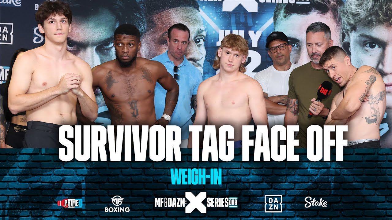 The Survivor Tag Fighters FACE OFF At The Weigh in Misfits Boxing the-survivor-tag-fighters-face-off-at-the-weigh-in-misfits-boxing
