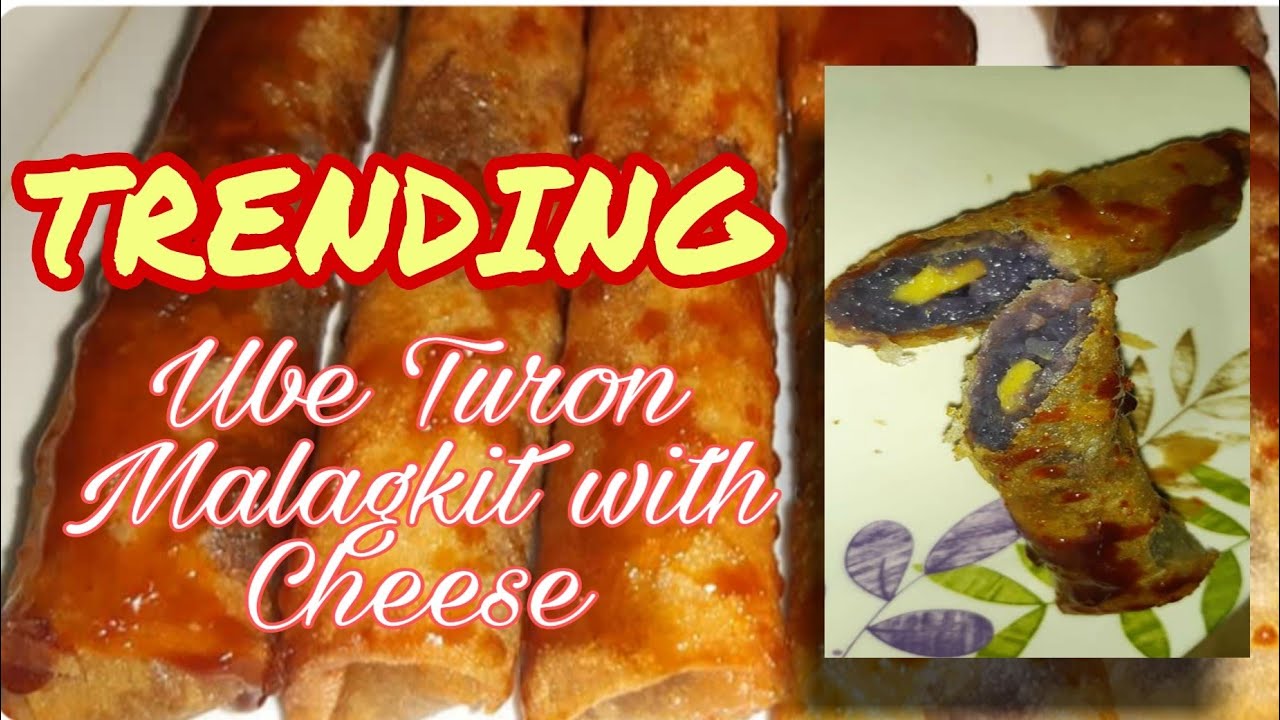 TRENDING CHEESY UBE TURON MALAGKIT | Ube Turon Malagkit with Cheese ...