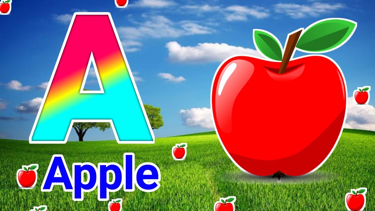 A is for Apple + ABC Phonics Songs trending alphabet letter kids live song in English a toz ...