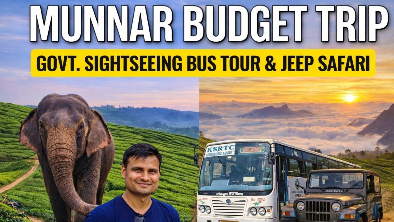 Munnar Tour Plan | KSRTC Sightseeing Bus, Budget & Kolukkumalai Jeep ...