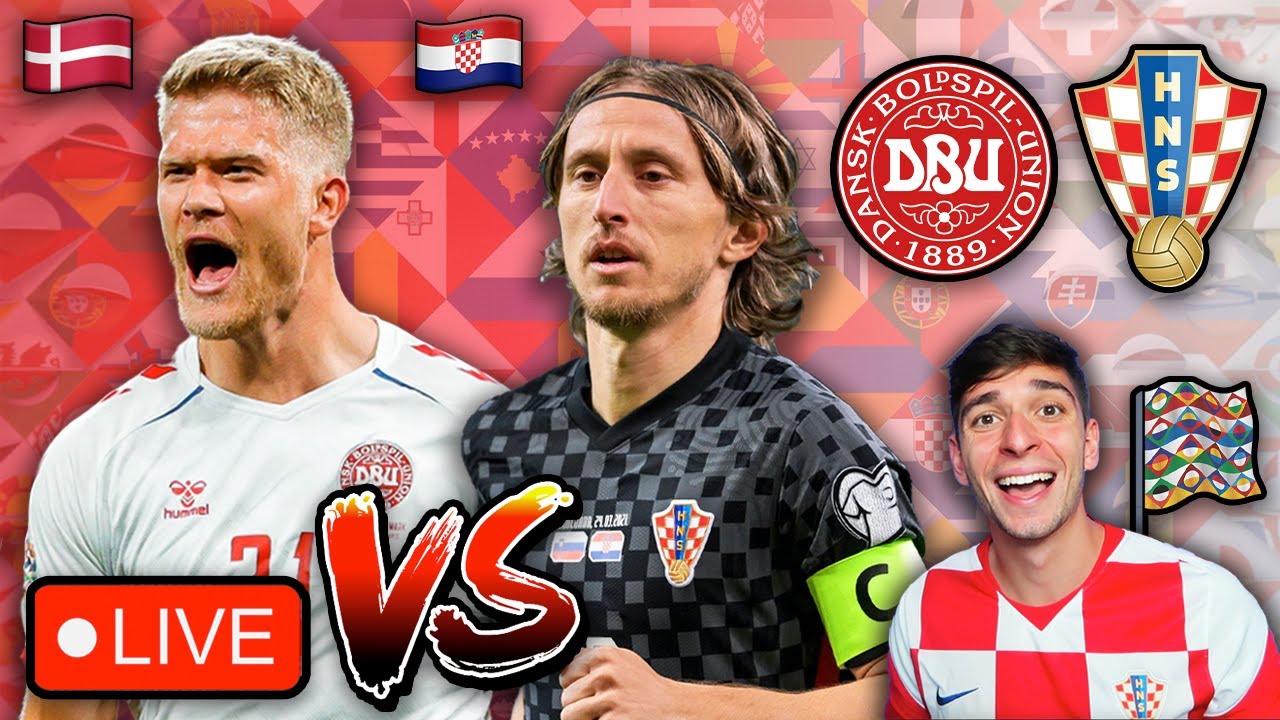DENMARK vs CROATIA LIVE Reaction | UEFA Nations League 2022 - YouTube