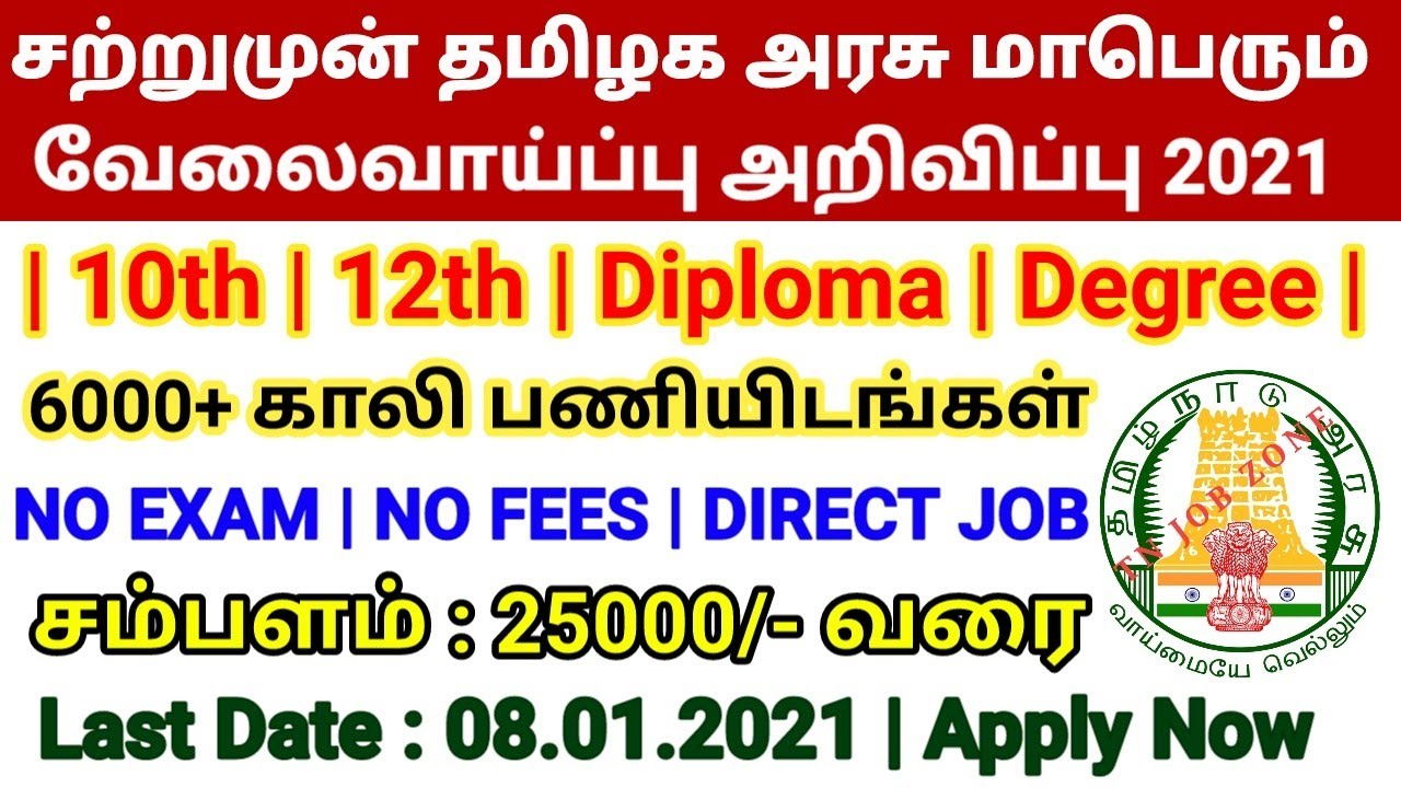 2021 Latest Tn Jobs 2020 Post 2021-latest-tn-jobs-2020-post