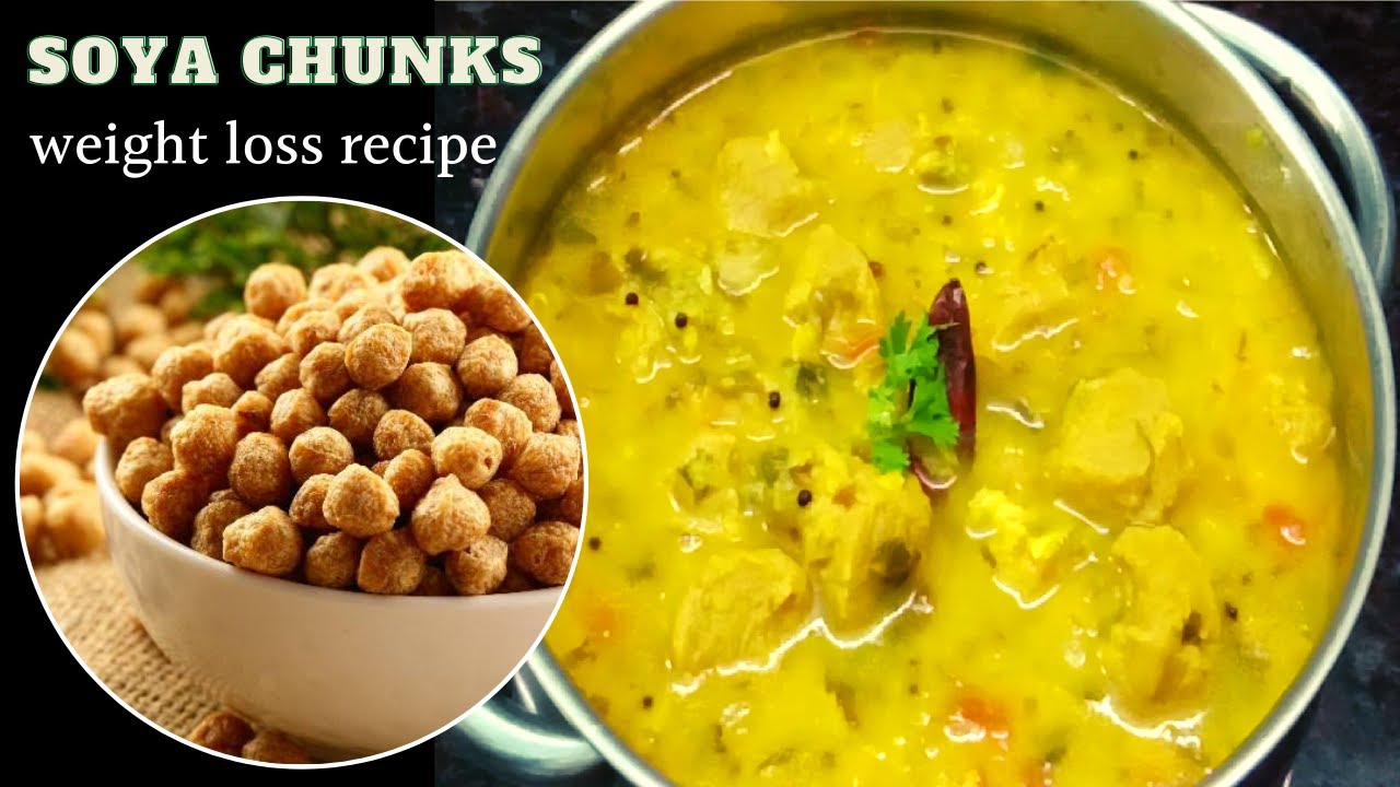 soya chunks | moong dal | soya meal dal | weight loss recipe - YouTube