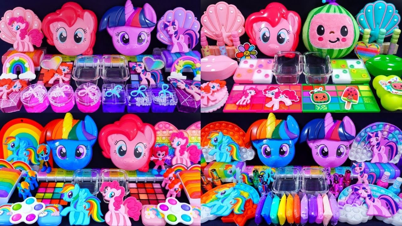 [About 2 hours Video] "My Little Pony" Slime! #mylittlepony Mixing ...