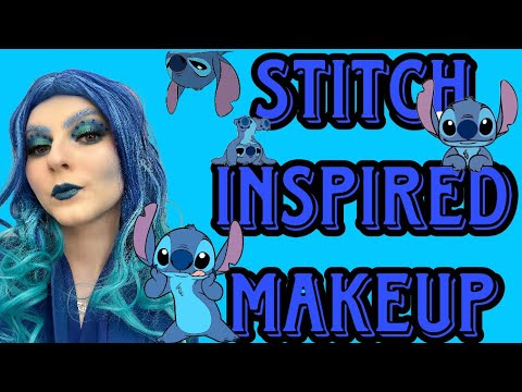 Stitch from Lilo and Stitch inspired makeup tutorial - YouTube