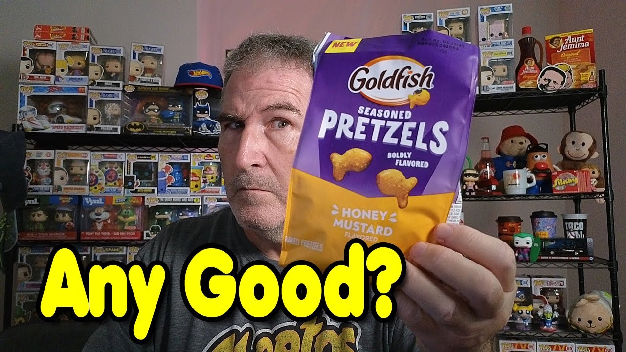 NEW Goldfish Honey Mustard Seasoned Pretzels Review - YouTube