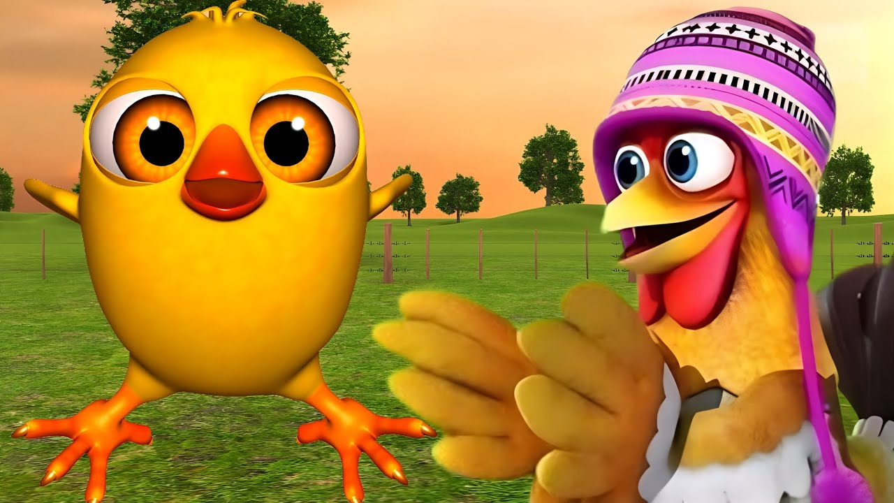 Pollito Pío 3D | Canción Infantil de Los Pollitos Dicen Pío Pío | La ...