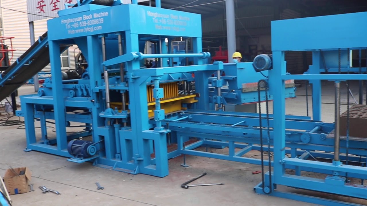 CHB(HCB) Block Machine Plant QTJ5-15 Automatic Hydraulic Interlocking ...