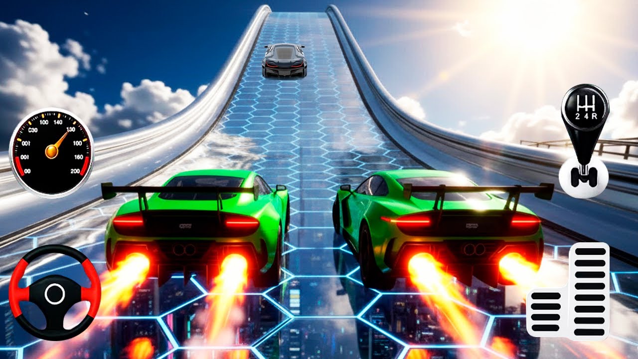 INSANE JUMP! 😱 Mega Ramp GT Car Stunt Master 3D - Ultimate Racing ...