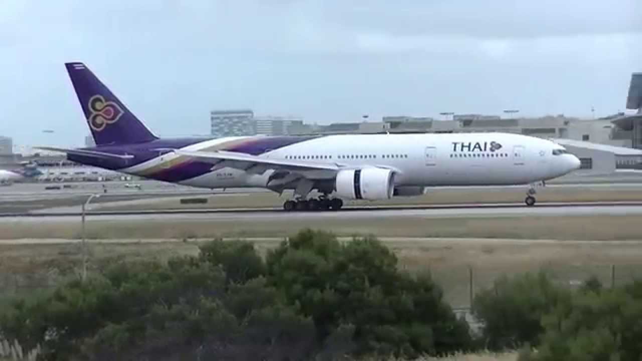 Thai Airways Flight 692 BKK-ICN-LAX 77E HS-TJW. May 7, 2015 - YouTube