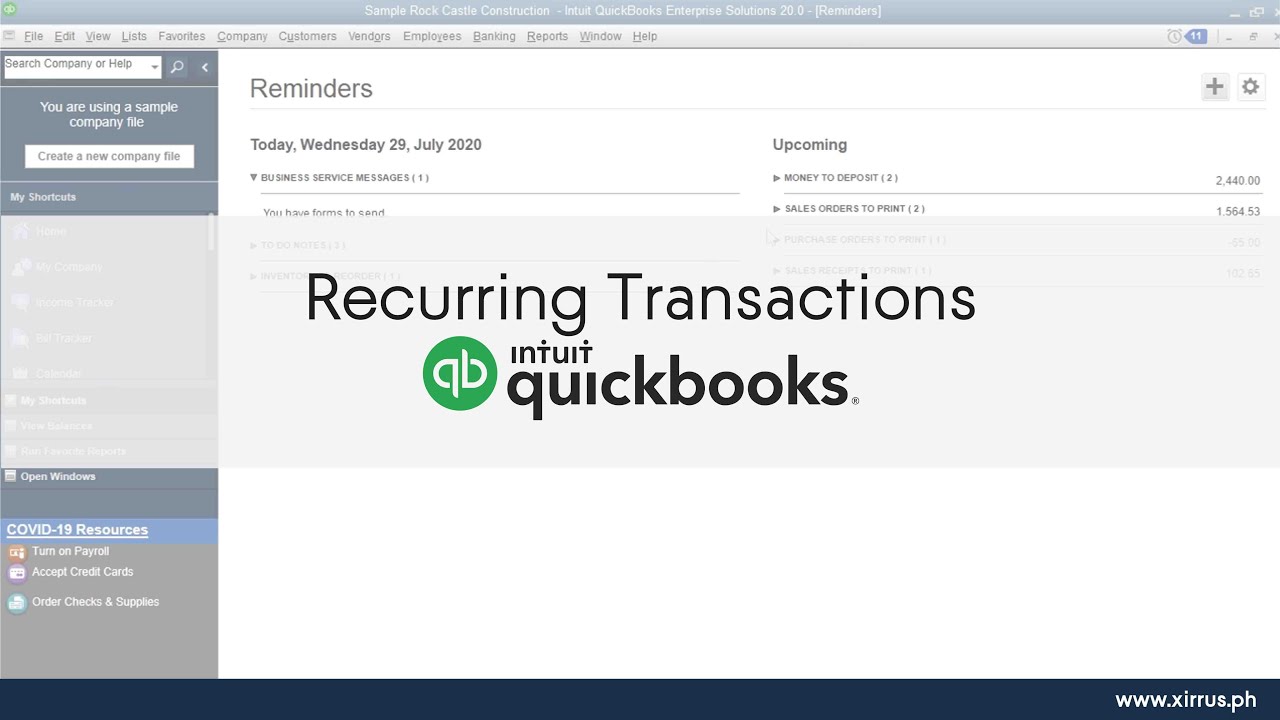 How To Set Up Recurring Transactions In QuickBooks Desktop YouTube how-to-set-up-recurring-transactions-in-quickbooks-desktop-youtube