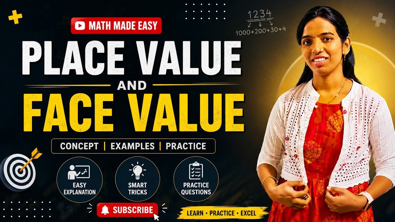 Place Value vs Face Value | Basic Maths Concept | Primary Maths - YouTube