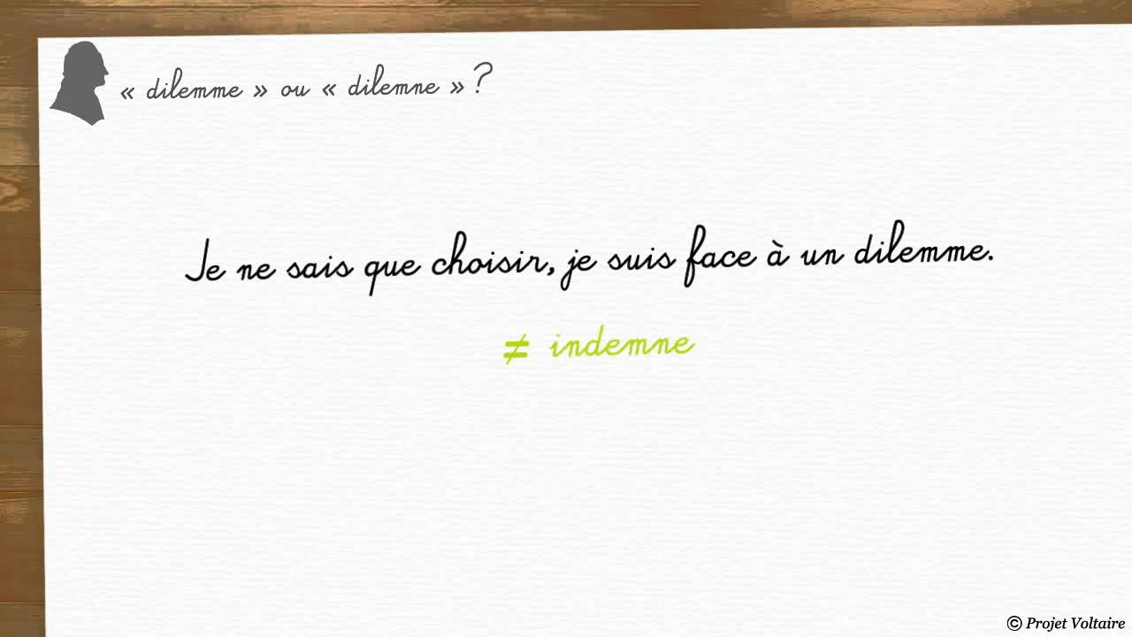 « dilemme » ou « dilemne » ? - YouTube