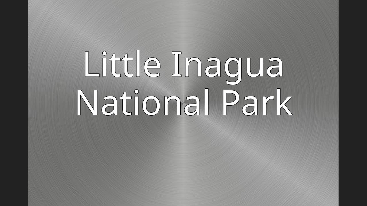 Little Inagua National Park - YouTube