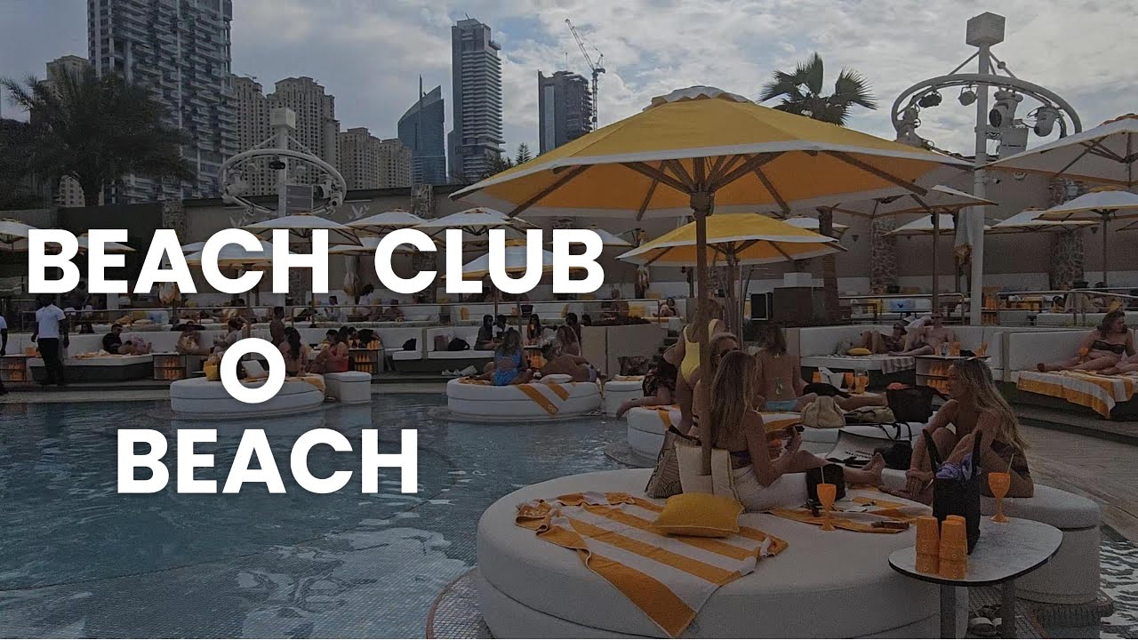 Beach Club Dubai | O beach warm up before party start - YouTube