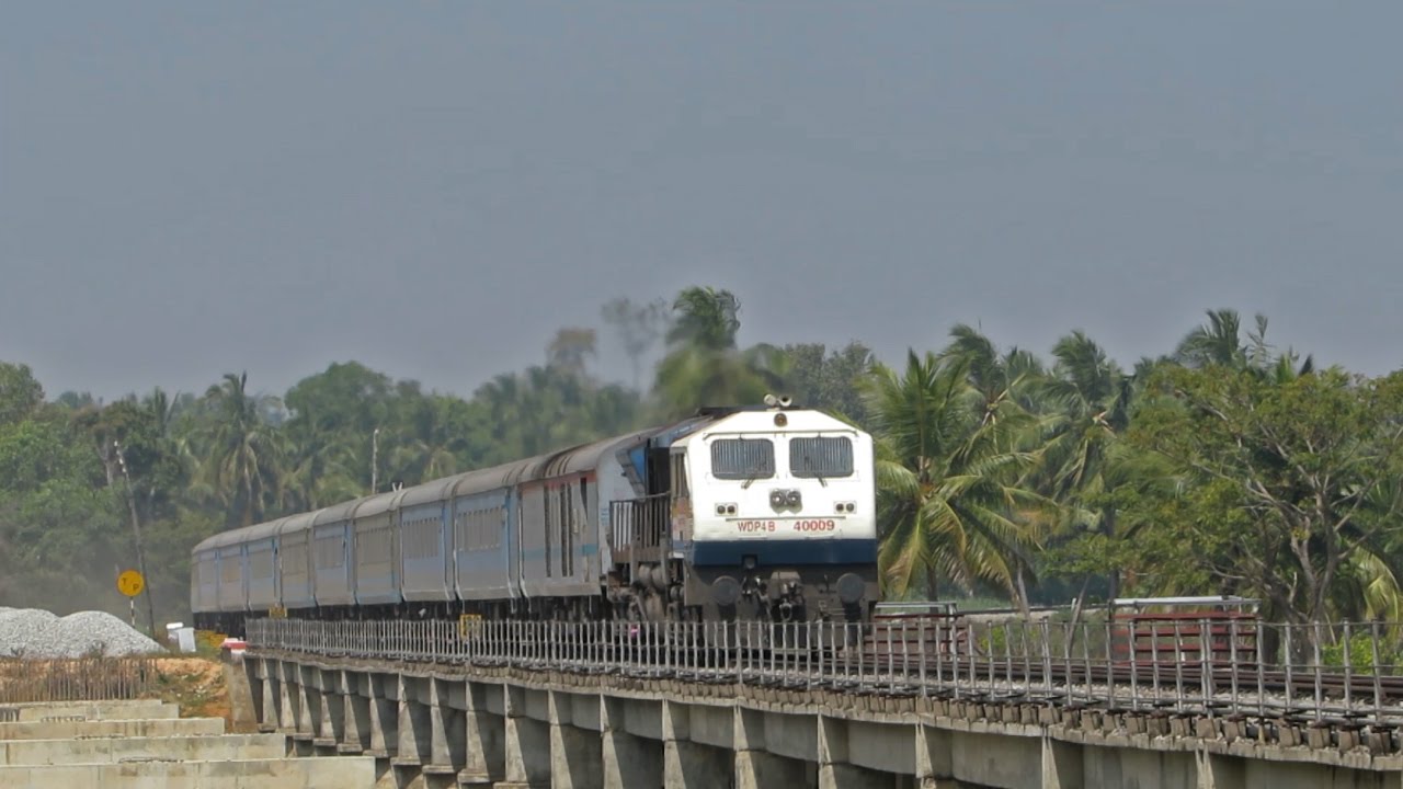 Chennai Mysore SHATABDI Express on the NORTH KAVERI BRIDGE - Indian ...