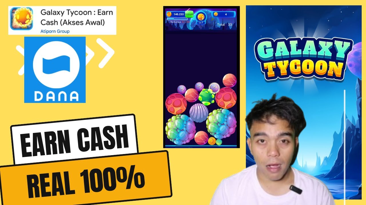 Galaxy Tycoon ini Game Beneran Bisa Ditarek Hingga 200 ribu - YouTube