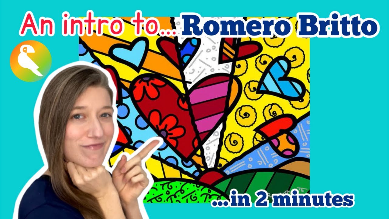 Romero Britto | 2 Minute Crash Course for kids, teens & teachers - YouTube