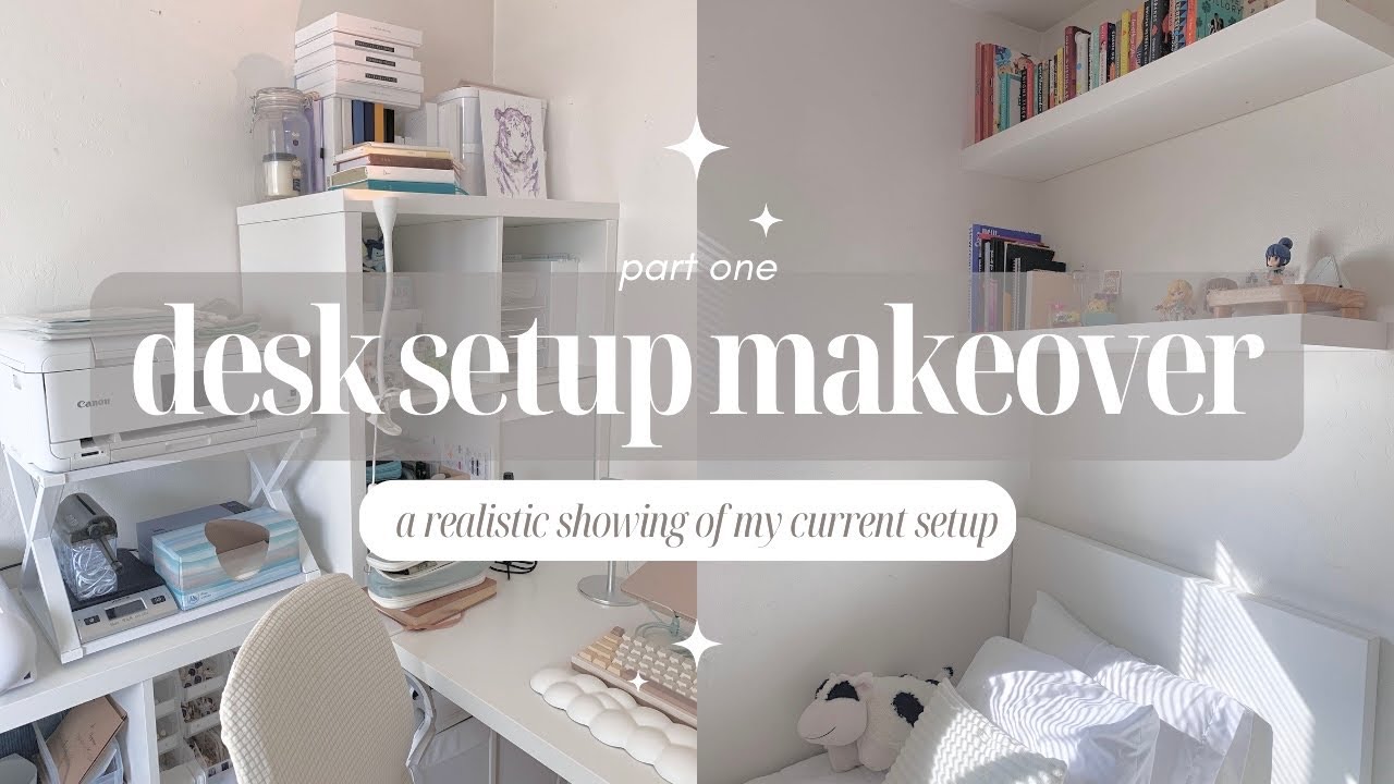 My pre-makeover desk setup 😬 | Tour & Ideas (Part 1) - YouTube